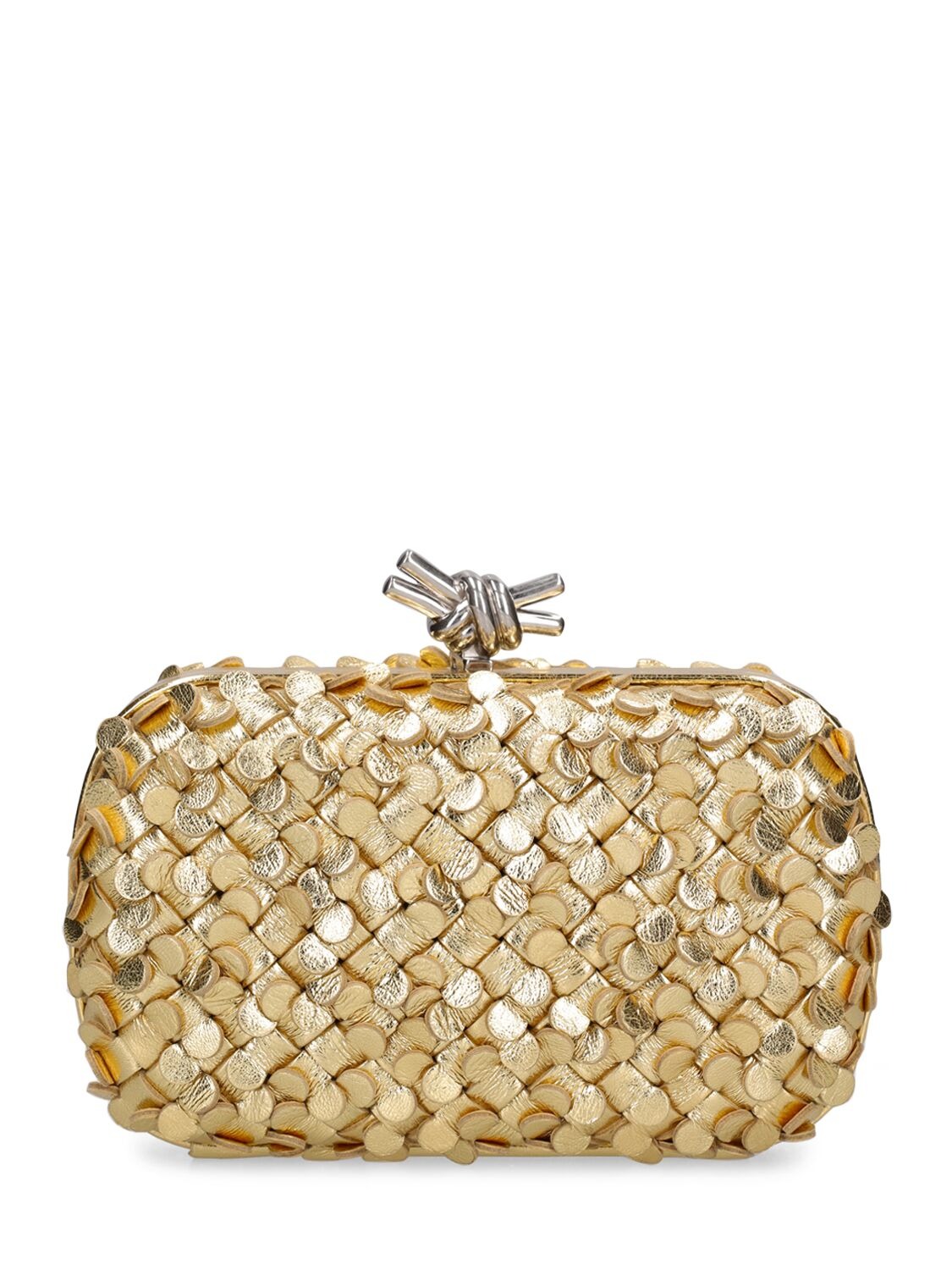 Bottega Veneta Gold Clutch