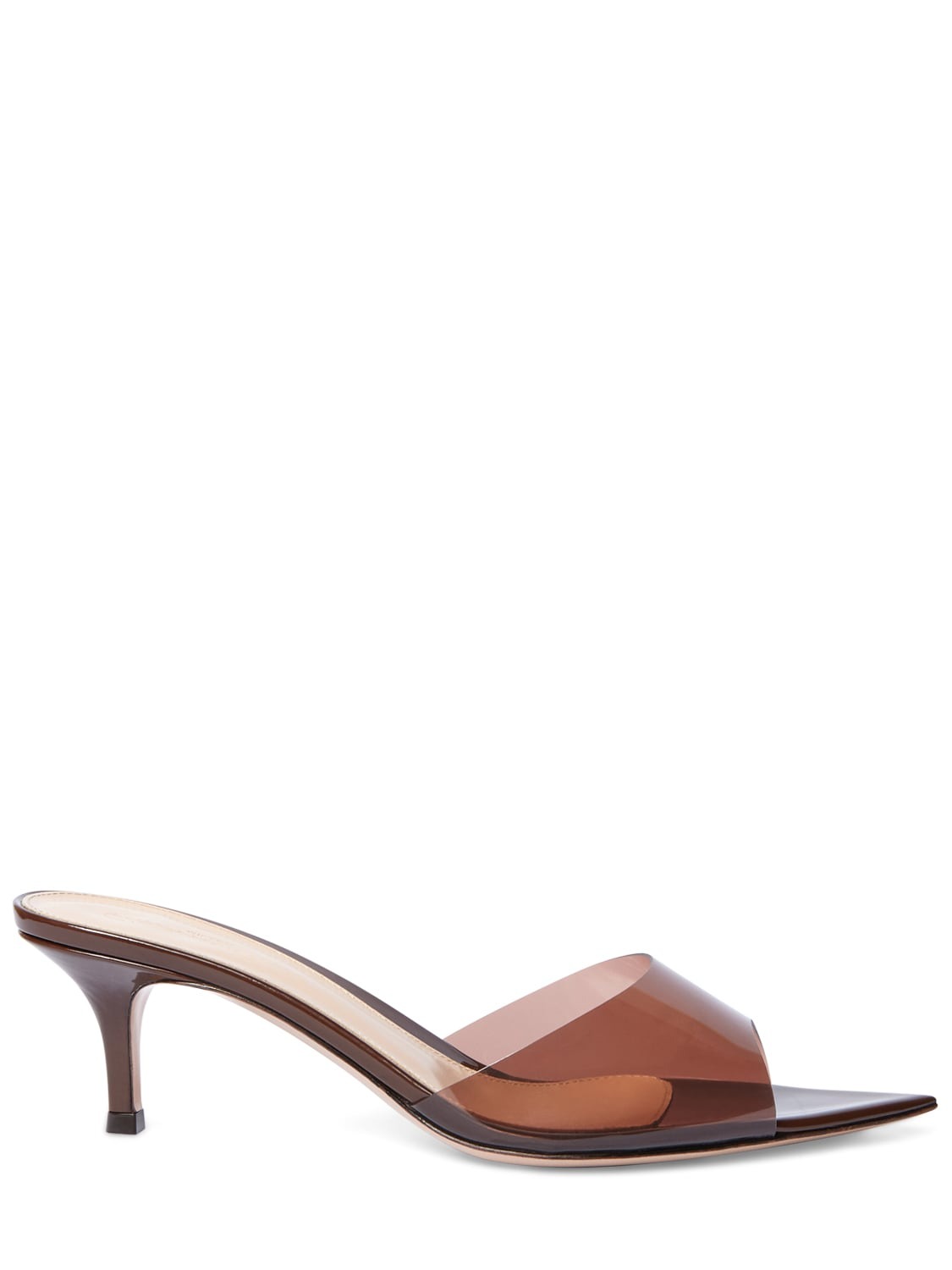 GIANVITO ROSSI 55mm Elle Plexi Sandal Mules - We Select Dresses