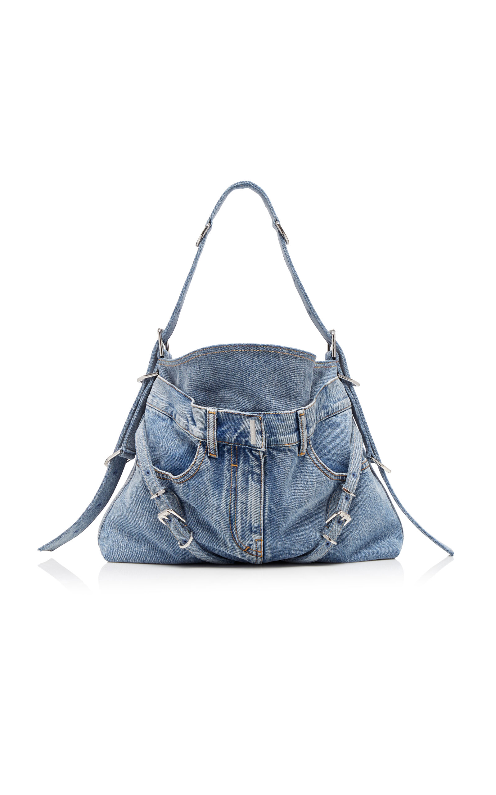 GIVENCHY Medium Voyou Boyfriend Denim Hobo Bag - We Select Dresses