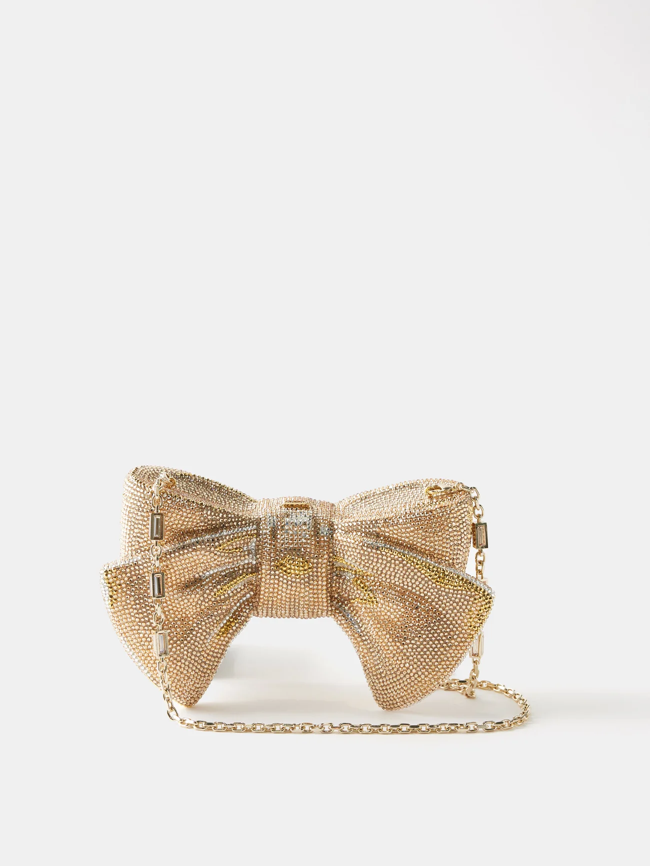 JUDITH LEIBER COUTURE Bow Just For You Crystal-embellished Clutch Bag ...