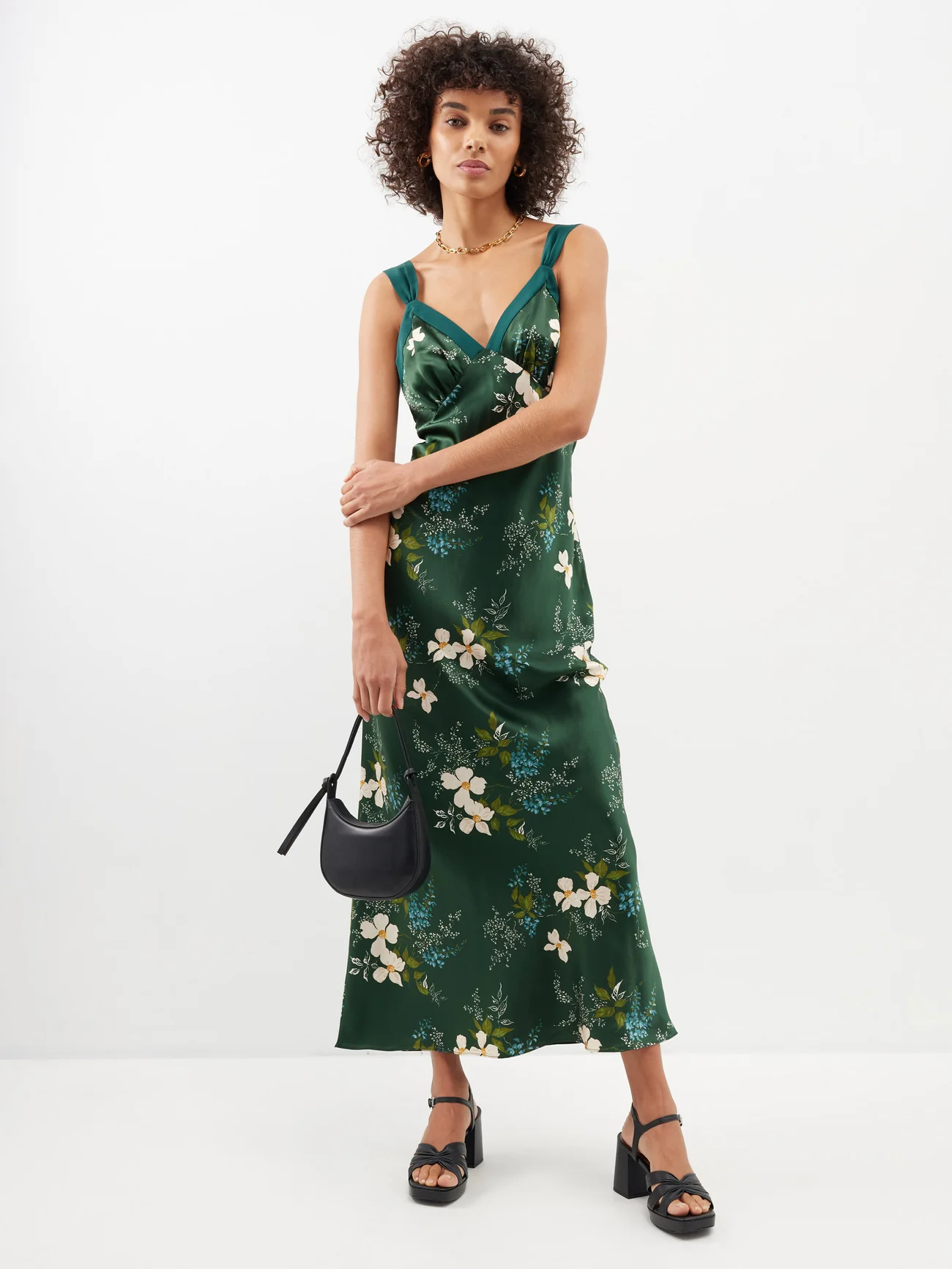REFORMATION Neola Floral-print Silk Midi Dress - We Select Dresses