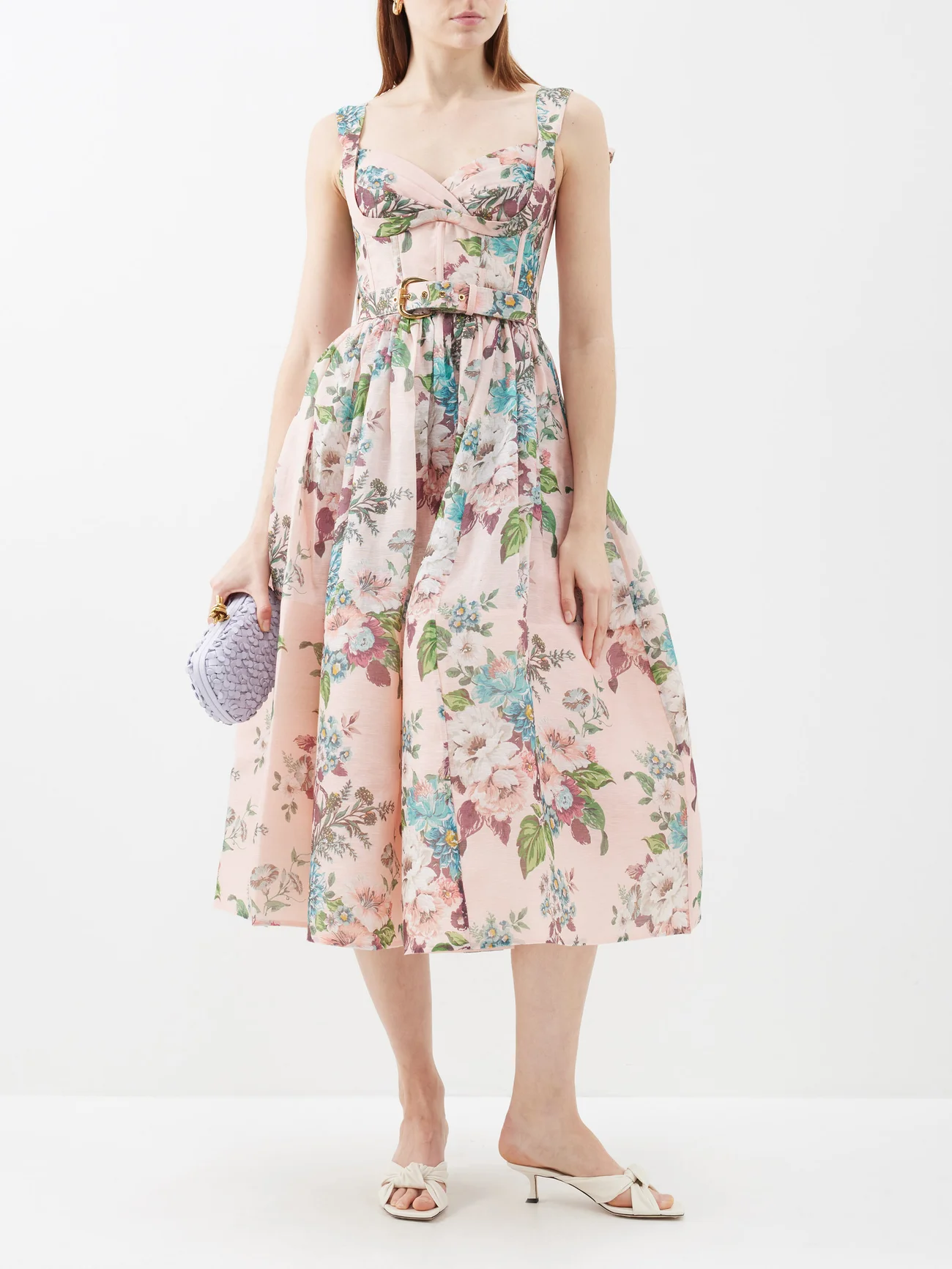 ZIMMERMANN Matchmaker Floral-print Linen-blend Dress - We Select Dresses
