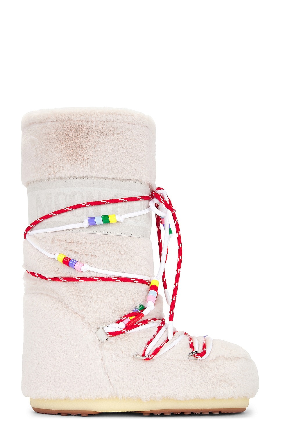 MOON BOOT Icon Faux Fur Bead Boots - We Select Dresses