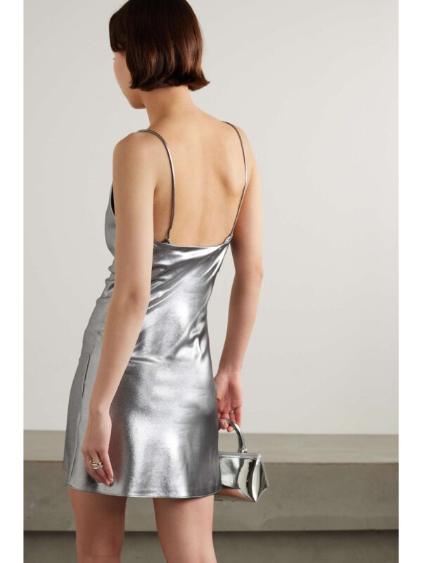 ROTATE BIRGER CHRISTENSEN Sidney Metallic Stretch-satin Mini Dress - We ...
