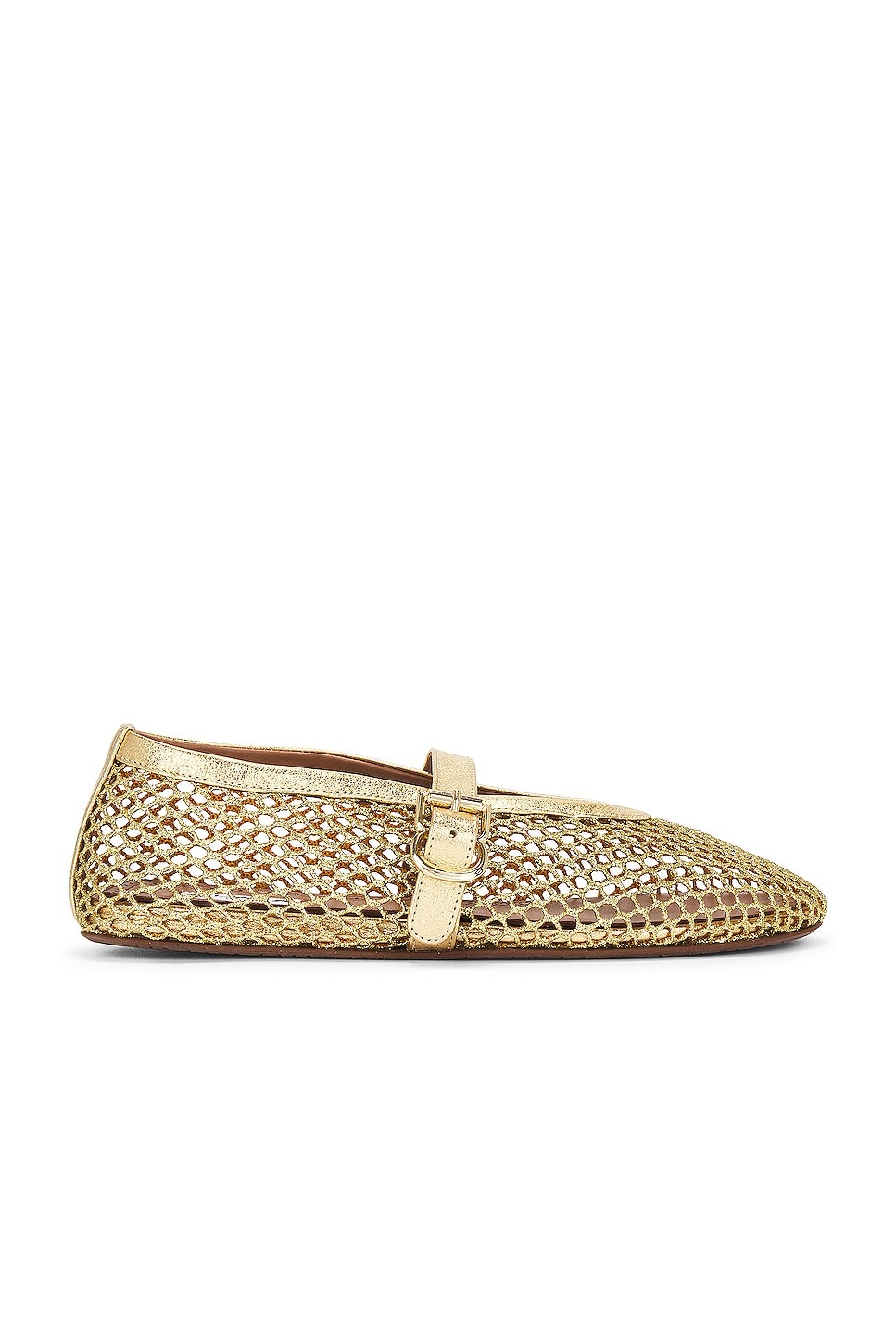 ALAÏA Gold Ballerina Flat - We Select Dresses