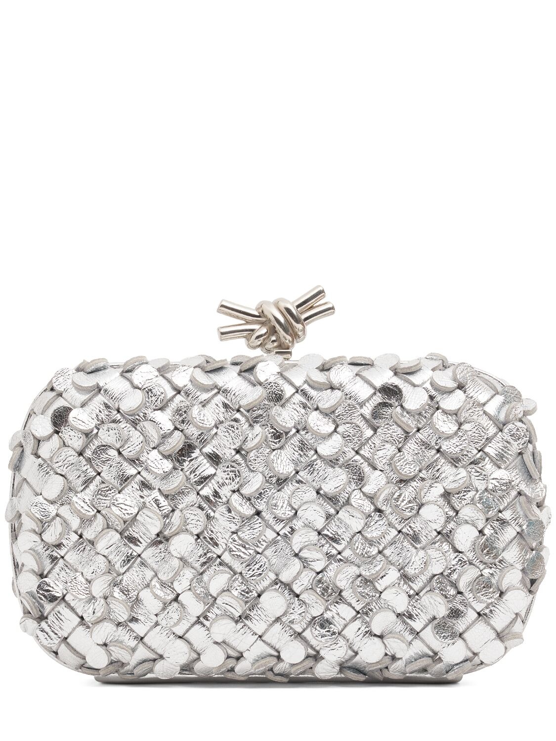 BOTTEGA VENETA Knot Leather Clutch - We Select Dresses