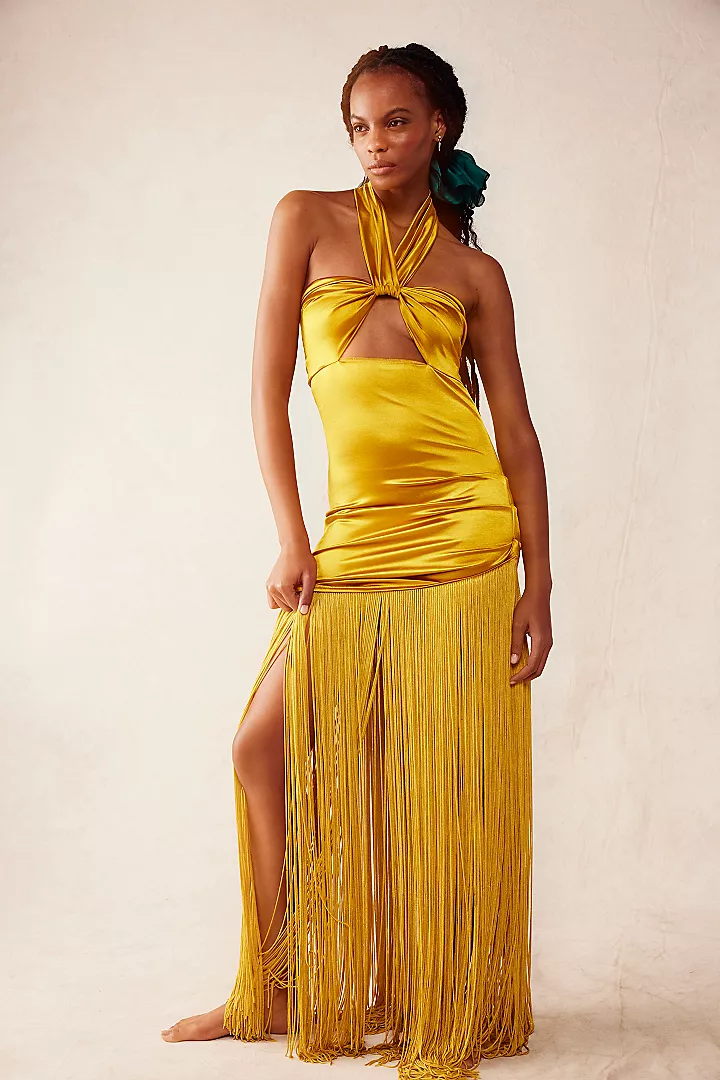 BRONX AND BANCO Bali Gold Gown - We Select Dresses