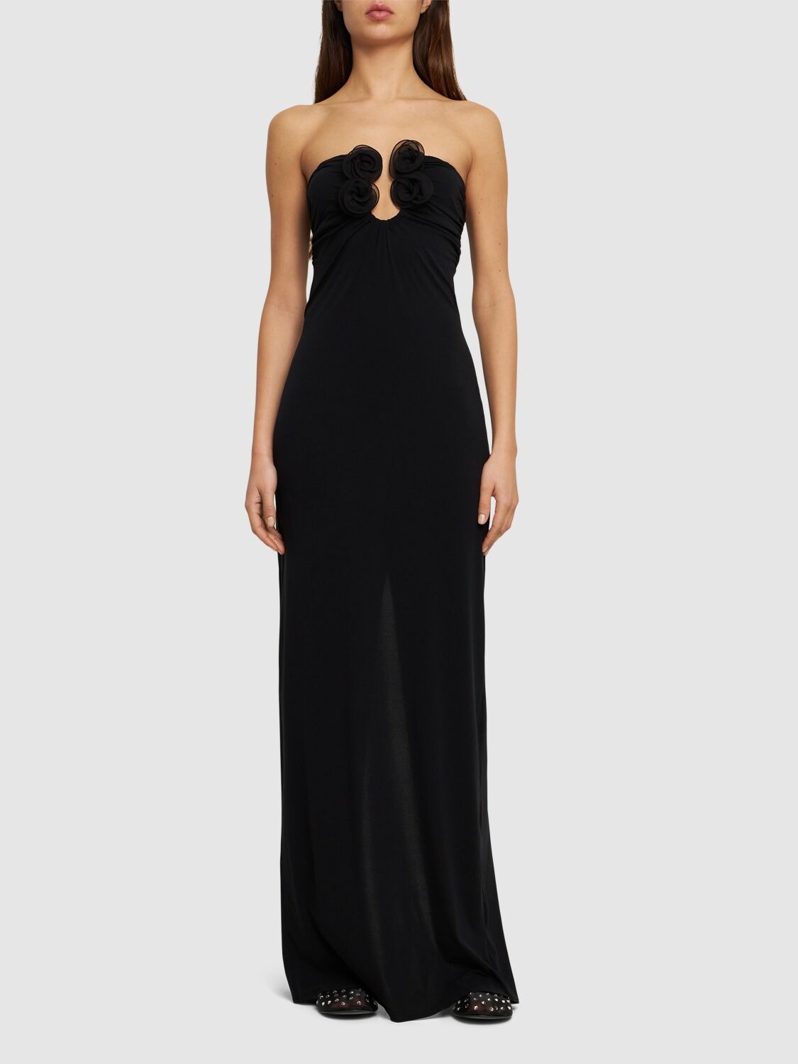 MAGDA BUTRYM Draped Jersey Long Dress - We Select Dresses