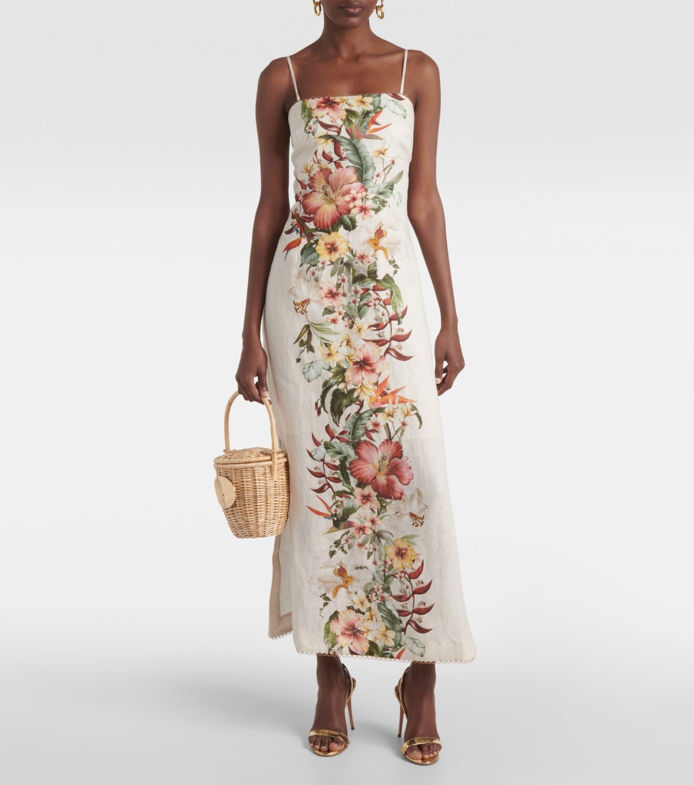 ZIMMERMANN Lexi Floral Linen Maxi Dress - We Select Dresses