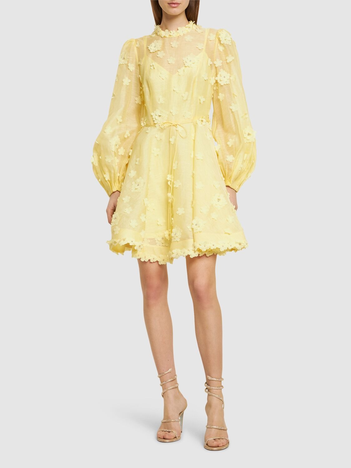 ZIMMERMANN Matchmaker Lift Off Linen Mini Dress - We Select Dresses