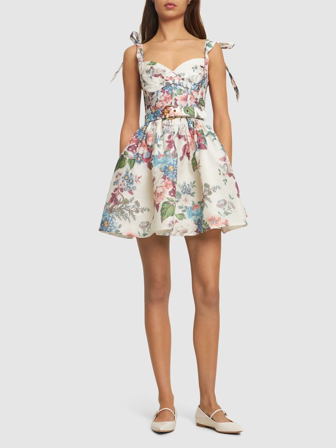 ZIMMERMANN Matchmaker Linen & Silk Mini Dress - We Select Dresses