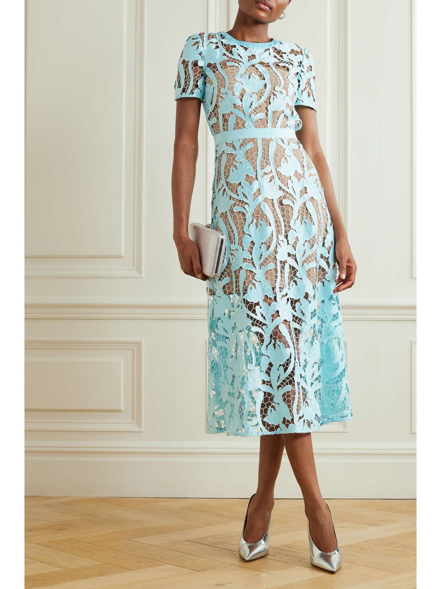 SELF-PORTRAIT Cutout Embellished Bouclé Mini Dress - We Select Dresses