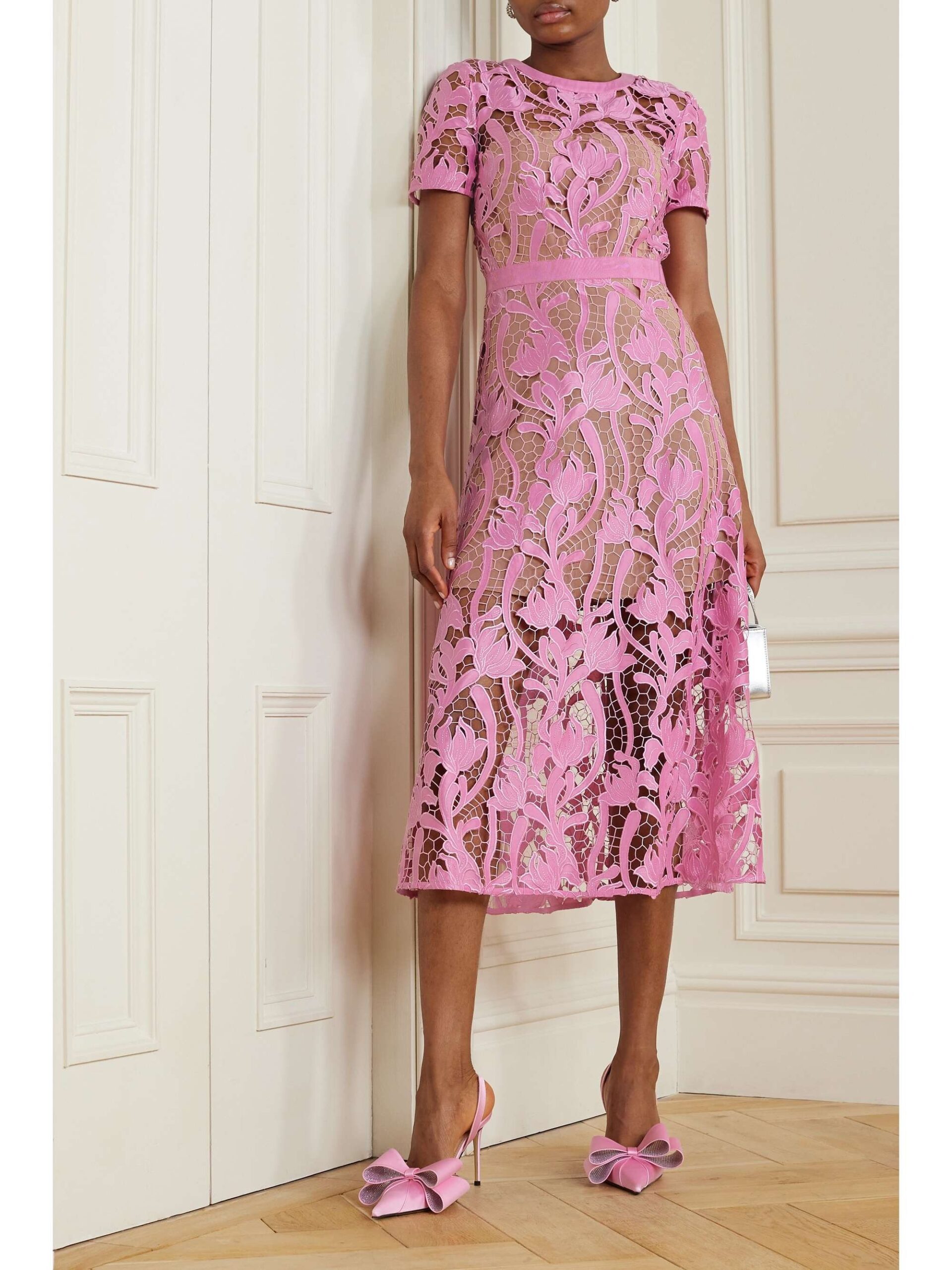 SELF-PORTRAIT Cutout Embellished Bouclé Mini Dress - We Select Dresses