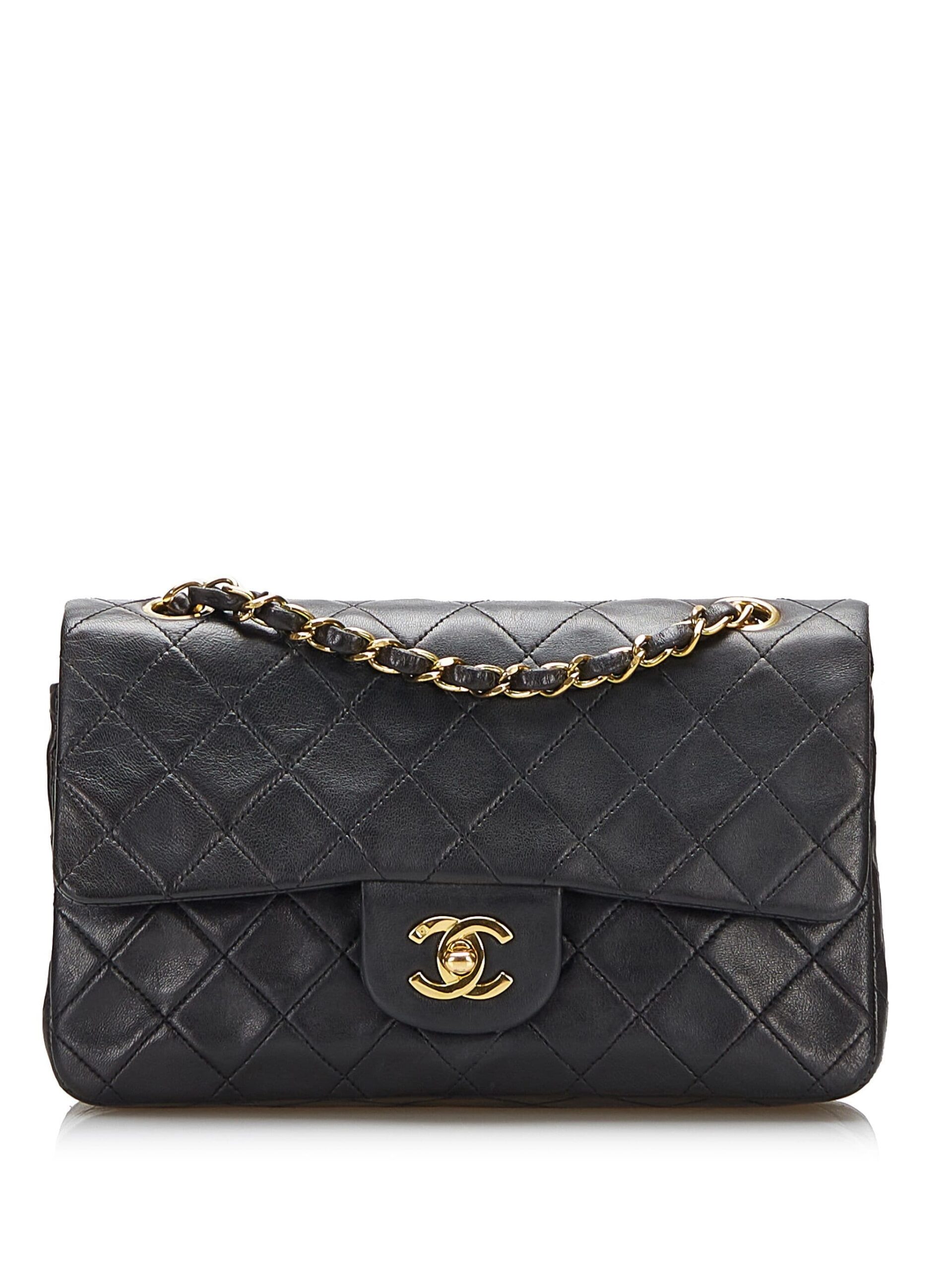 CHANEL PRE-OWNED 1991-1994 Chanel Classic Small Lambskin Double Flap ...