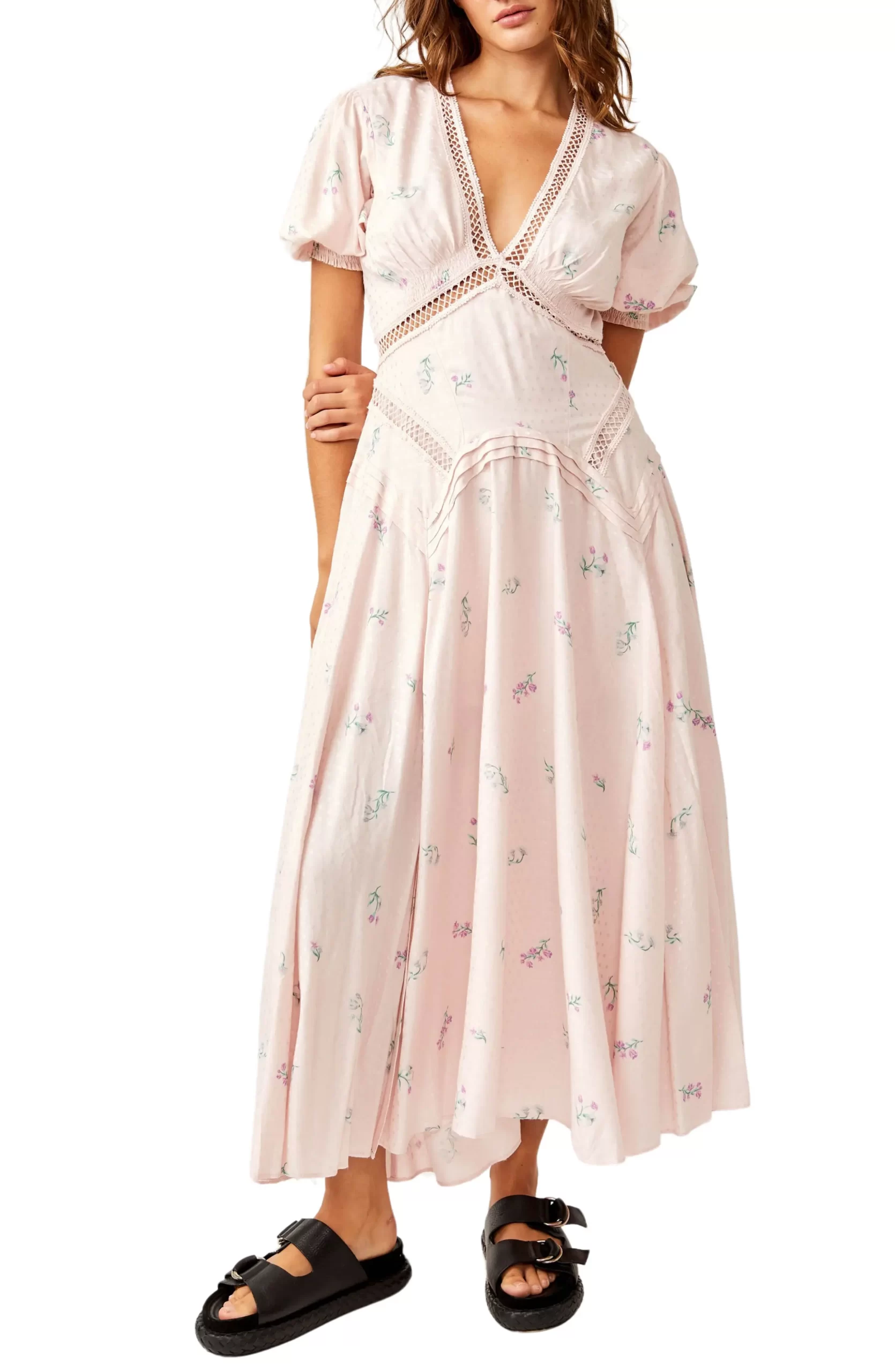 FREE PEOPLE Still in Love Floral Embroidered Maxi Dress - We Select Dresses