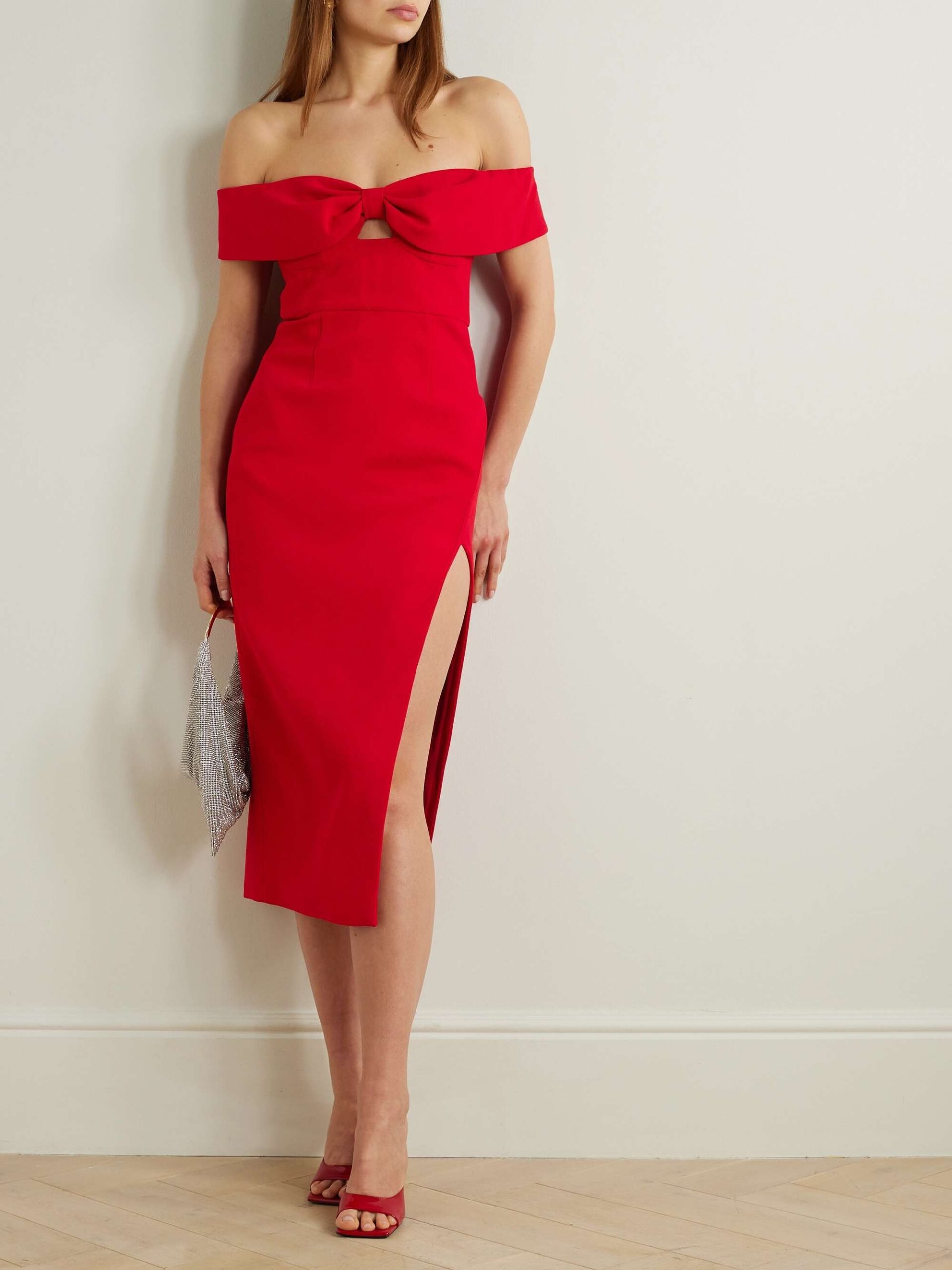 SELF-PORTRAIT Cutout Embellished Bouclé Mini Dress - We Select Dresses