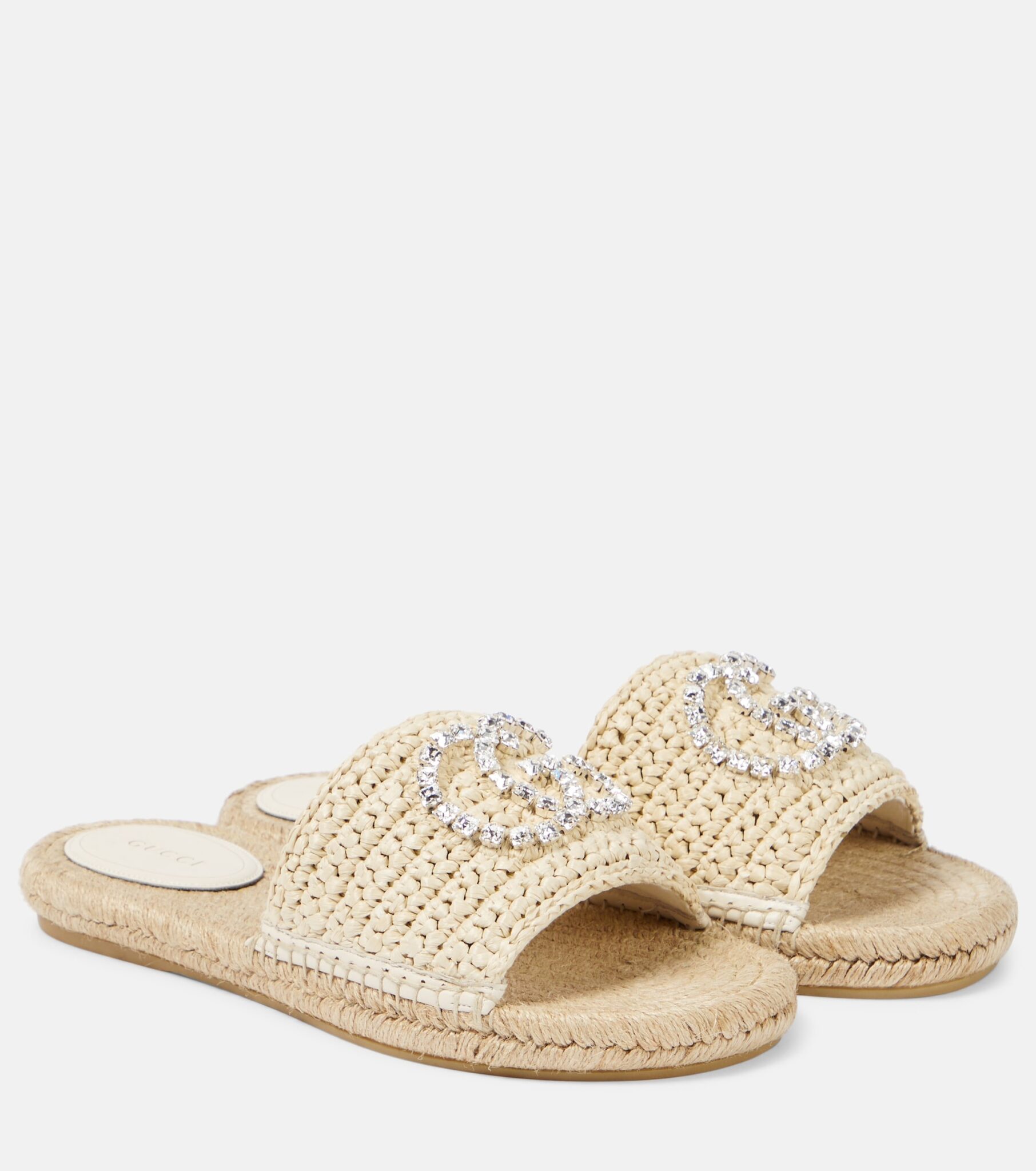 GUCCI Interlocking G Espadrille Slides - We Select Dresses