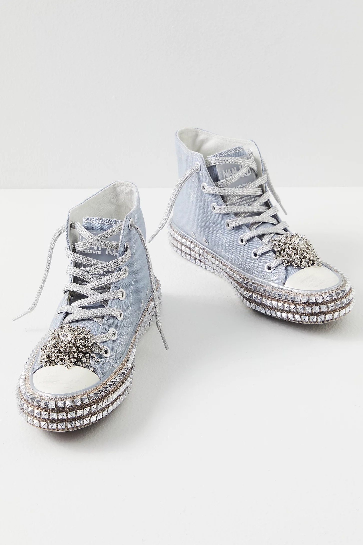 NAN-KU Cruise Studded Hi Top Sneakers - We Select Dresses