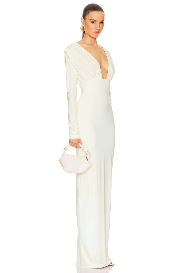 HELSA Jersey Deep V Maxi Dress - We Select Dresses