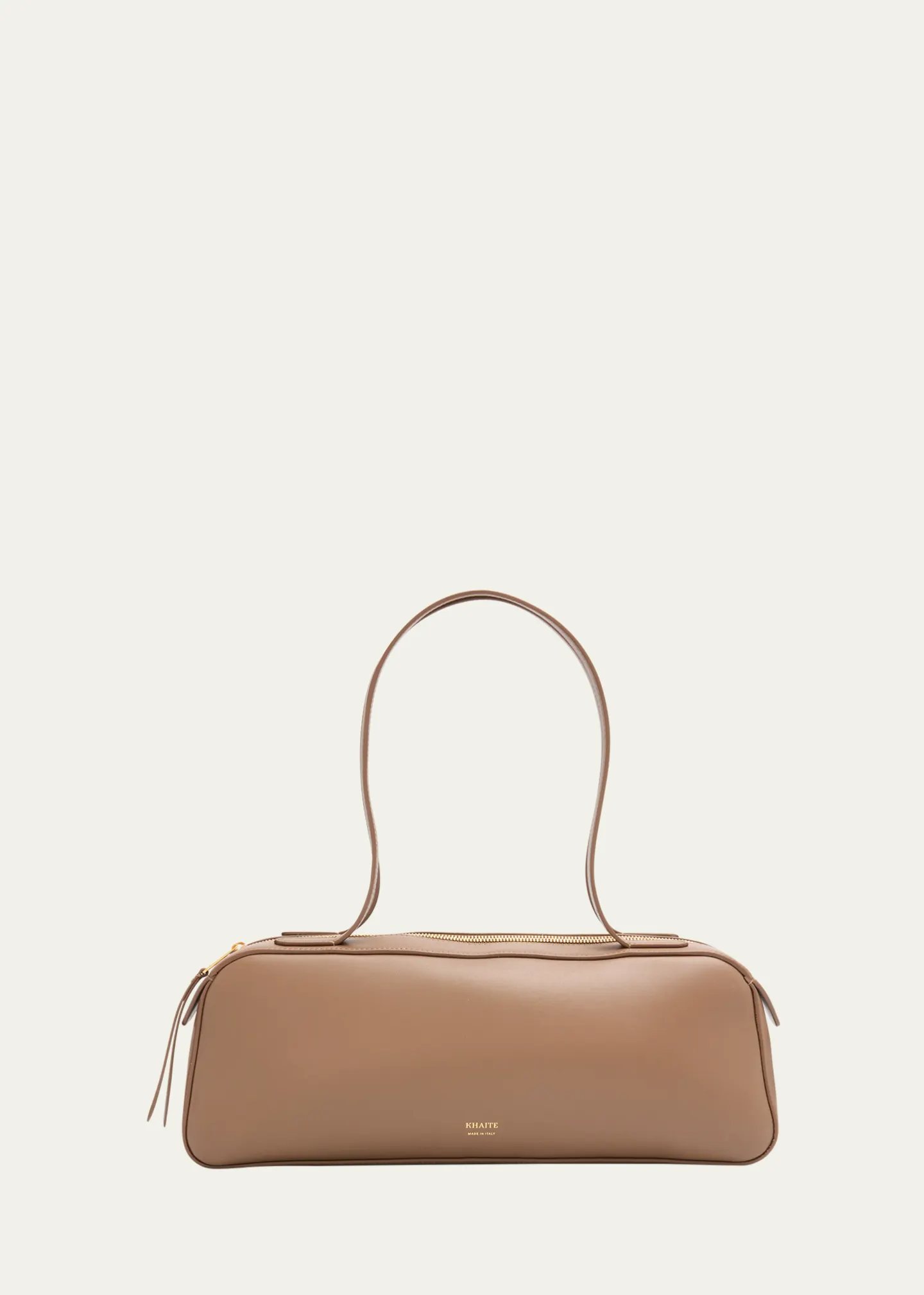 KHAITE Simona Zip Leather Shoulder Bag - We Select Dresses