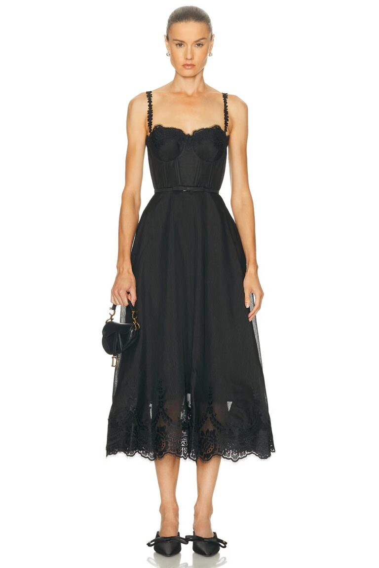 ZIMMERMANN Lace Trim Picnic Dress - We Select Dresses
